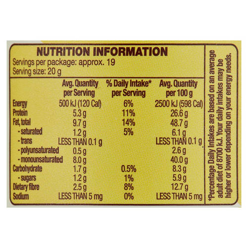 Natural Peanut Butter Smooth 375g